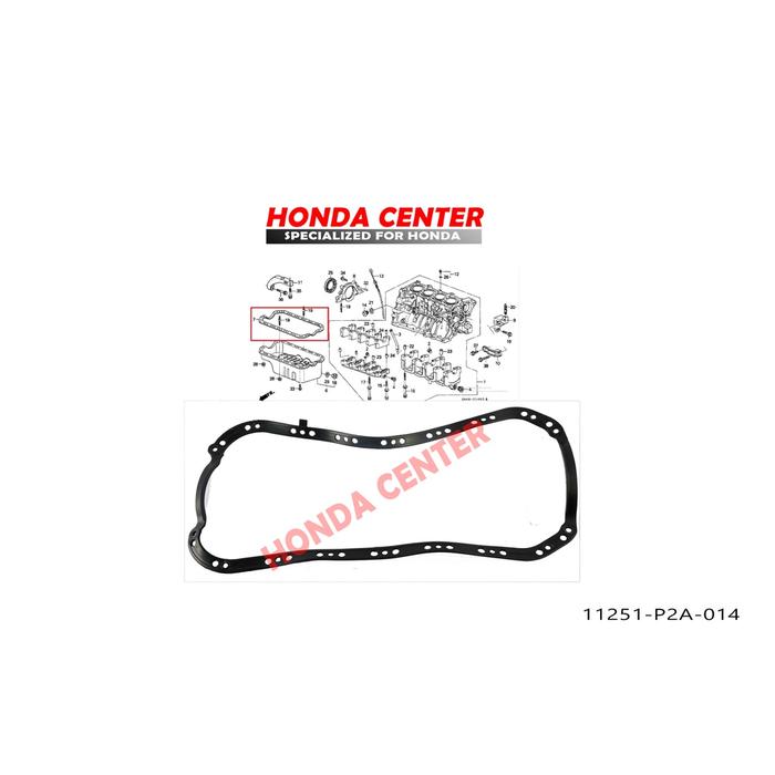 Jual packing perpak paking carter cartel karter bak oli pan civic ferio ...