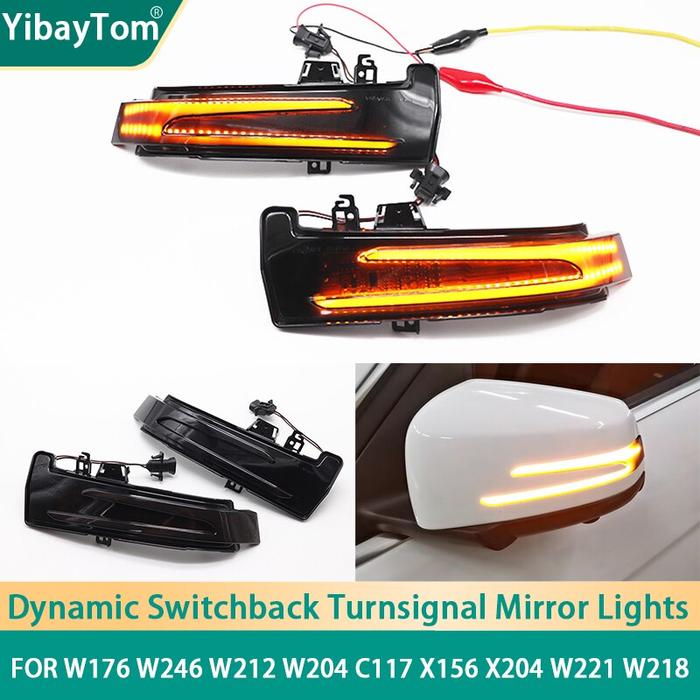 Jual Dynamic Turn Signal LED Light Side Mirror Indicator For Mercedes ...