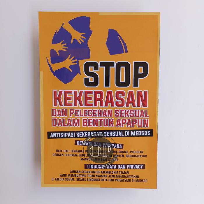 Jual Poster STOP Kekerasan dan Pelecehan Seksual - Poster Sekolah - Kab ...