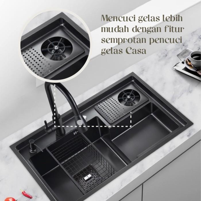 Jual Wastafel Kitchen sink modern Faucet Sink pencuci gelas mewah ...