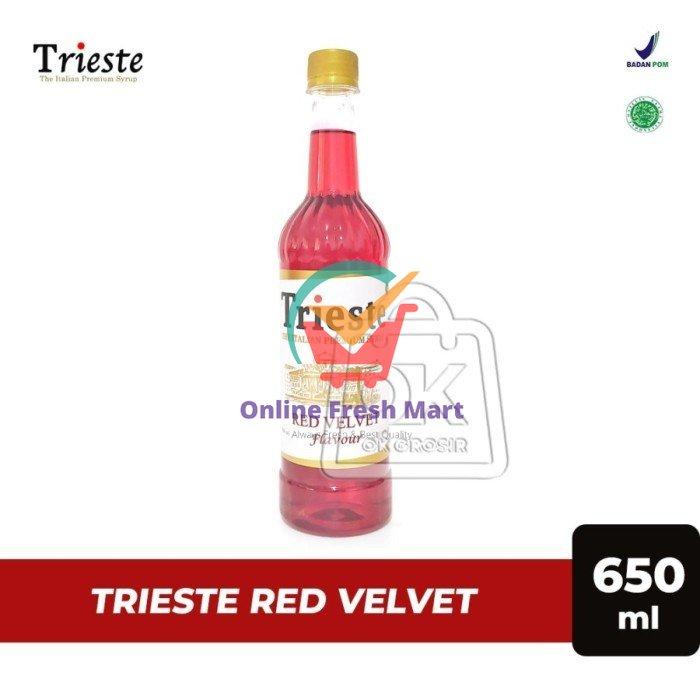 Jual Red Velvet Syrup Trieste / Sirup Trieste Red Velvet (Botol 650ml ...