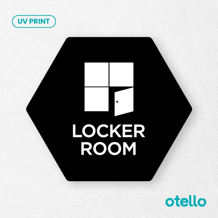 Jual Locker Room Signage Board Akrilik Tempel Dinding Papan Acrylic ...