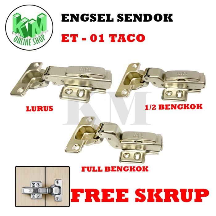 Jual Engsel sendok TACO 1/2 Bengkok Slow Motion ET-01 Hydraulic Hinge ...