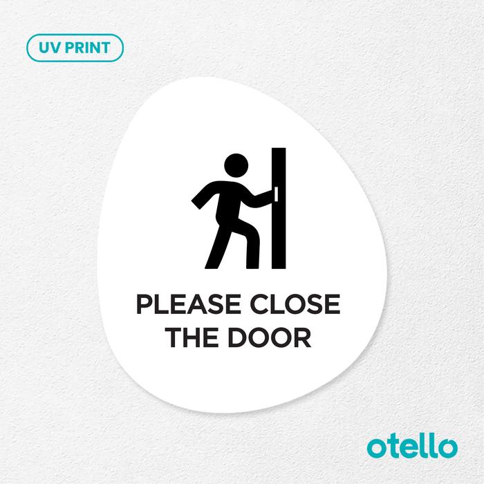 Jual Please Close The Door Signage Board Akrilik Tempel Dinding Papan ...