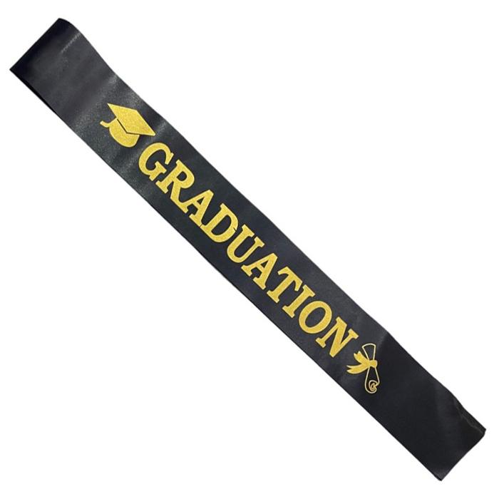 Jual Selempang Wisuda Graduation / Sash Graduated Kelulusan - Hitam ...