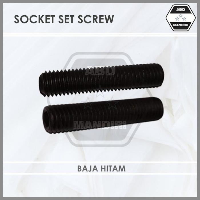 Jual Baja Hitam Baut L Tanam M10 X 40 ( Socket Set Screw ) M10x40 ...