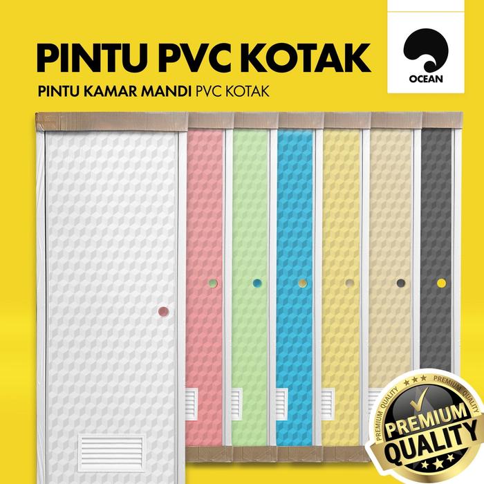 Jual (N/ PINTU KAMAR MANDI / PINTU PVC KOTAK WARNA | 1 SET - OCEAN ...