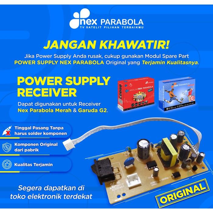 Jual ORIGINAL Power Supply Nex Parabola Merah Garuda G2 Biru AC Matic ...