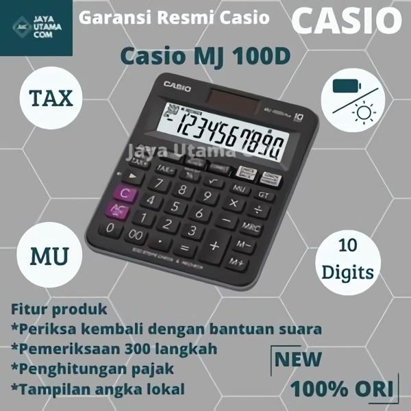 Jual Kalkulator Casio MJ 100 D Plus CHECK CORRECT ORIGINAL di Seller ...