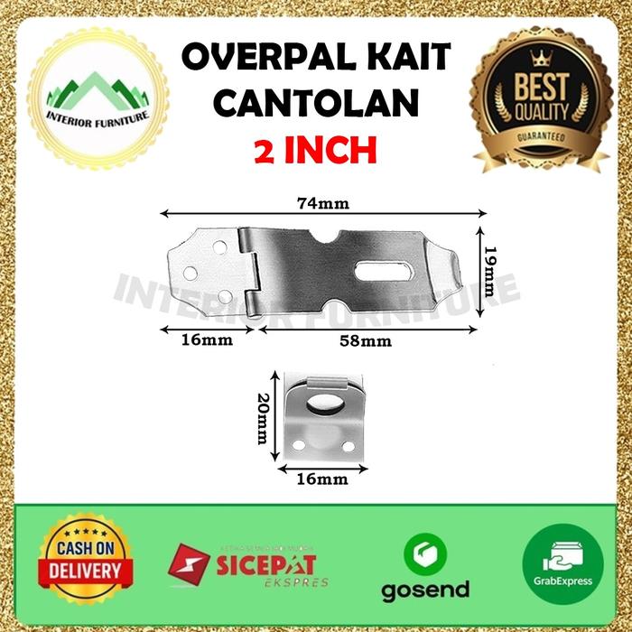 Jual Cantolan Slot Gembok Overpal Putih 2/2.5/3/4/5 Inch Overval - 3 ...