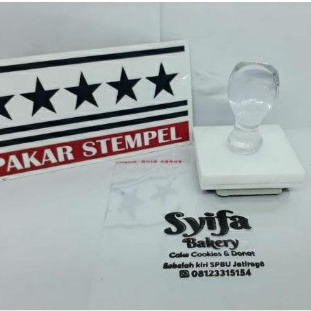 Jual stempel plastik kemasan ukuran bisa custom plastic packaging stamp ...