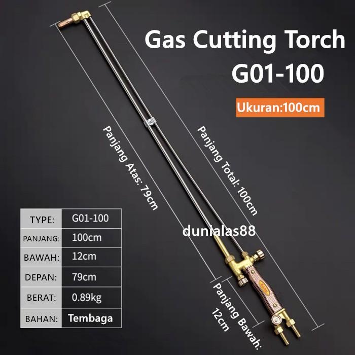Jual G01-100 Gas Cutting Torch 100cm Stang Blender Las Potong 100 cm 1M ...