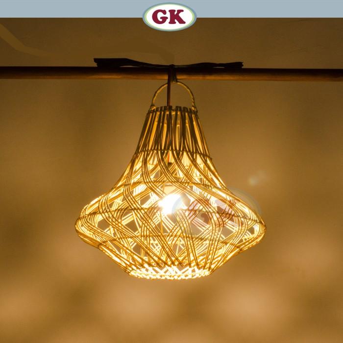 Jual D40 Lampu rotan gantung/ Decoration lamp/ Rattan lamp shade 1002 ...