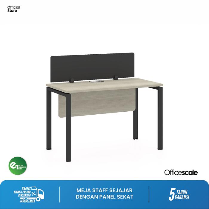 Jual Officescale Meja Kerja Kantor Penyambung Sejajar 1 Orang Panel ...
