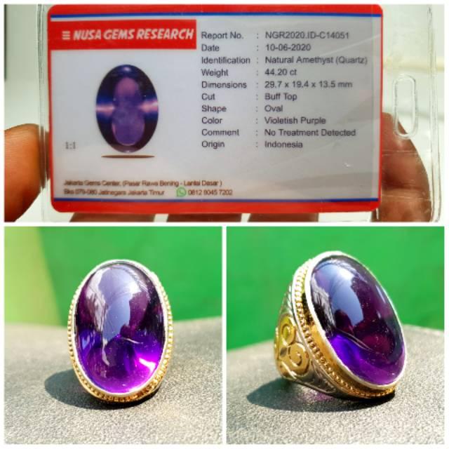 Jual NATURAL PURPLE KECUBUNG AMHETYS QUARTZ OVAL CRYSTAL BIG SIZE ...