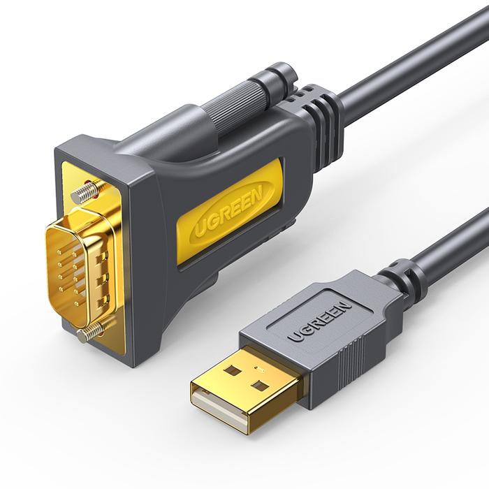 Jual UGREEN 1m USB To RS232 Adapter Serial Cable DB9 Male 9 Pin With ...