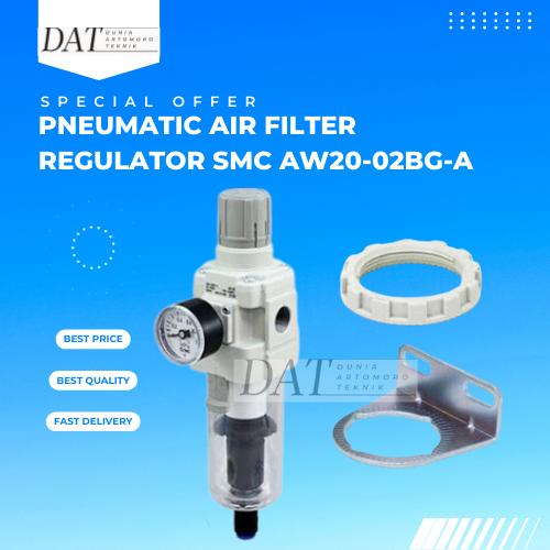 Jual AW20-02BG-A Pneumatic Air Filter Regulator Drat 1/4 Inch SMC ...