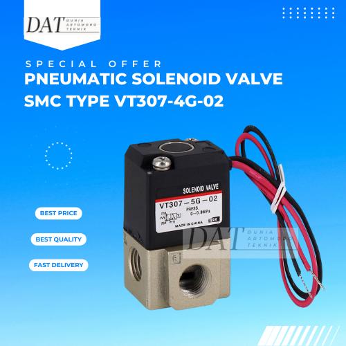 Jual Solenoid Valve SMC VT307-4G-02 Selenoid Valve VT 307 4G 02 AC 220 ...