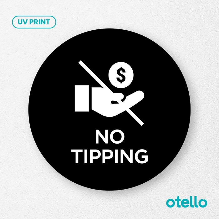 Jual No Tipping Signage Board Akrilik Tempel Dinding Papan Acrylic ...
