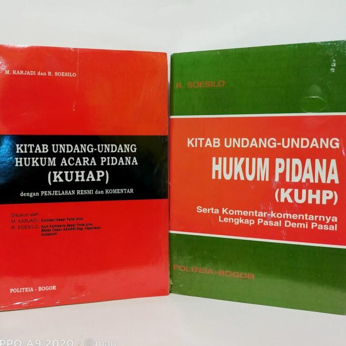Jual Hupi 2 Buku Kuhp Kuhap Beserta Komentar Penjelasannya By R.Soesilo ...