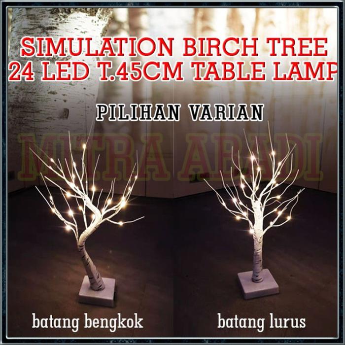 Jual Dekorasi Lampu Tidur / Meja Ranting Pohon LED / Simulation Birch ...