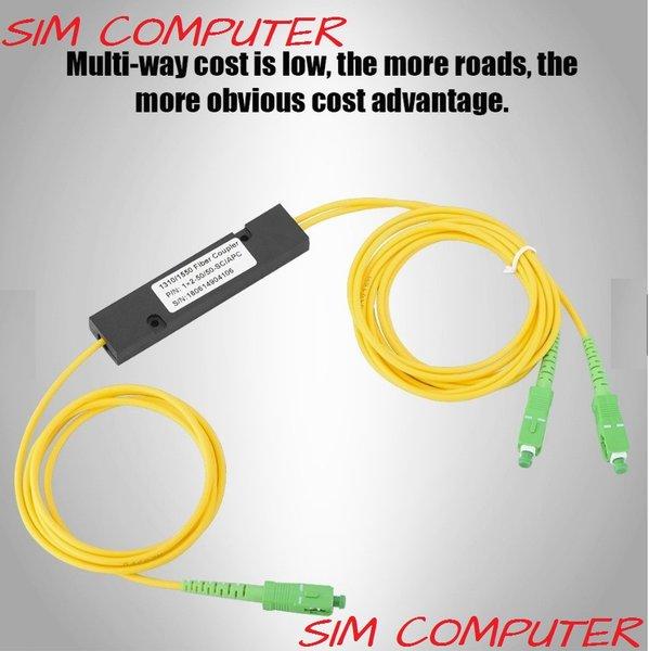 Jual Pasif Splitter 1 2 Fiber Optik SC APC ratio 50 50 Fiber Optic ...