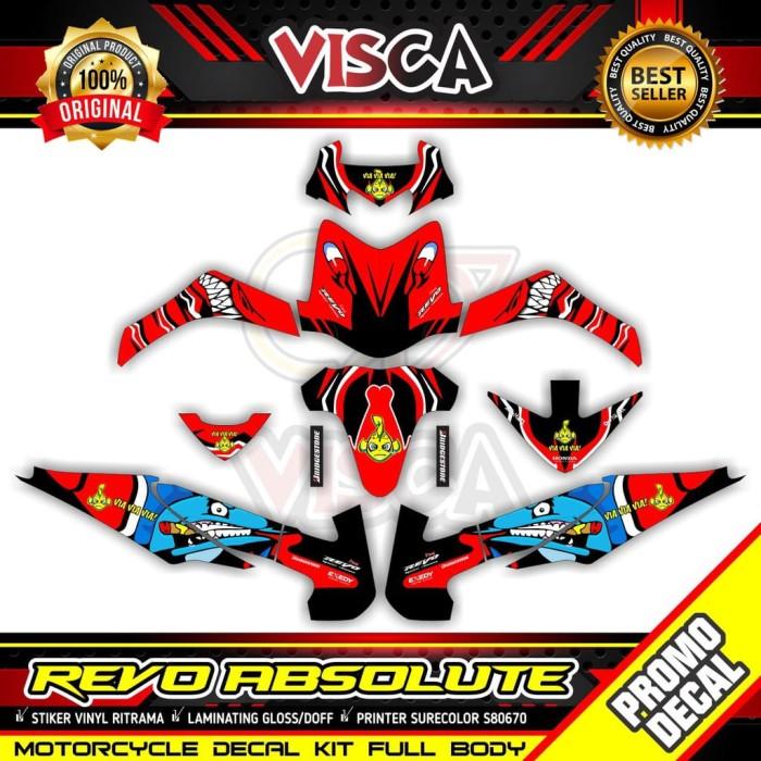 Jual STIKER STRIPING DECAL MOTOR HONDA REVO ABSOLUTE VIA VIA SHARK ...