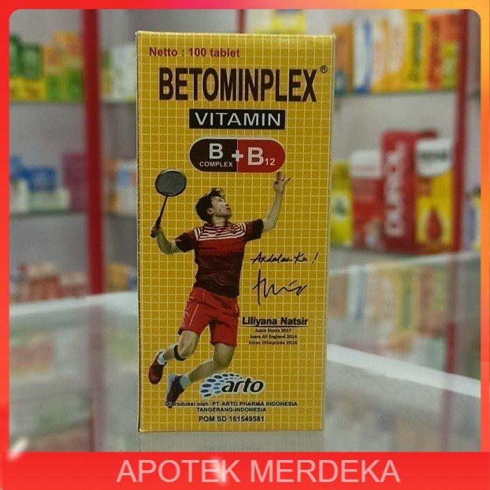 Jual Betominplex vitamin B kompleks / Complex + B12 Botol 100 Tab ...