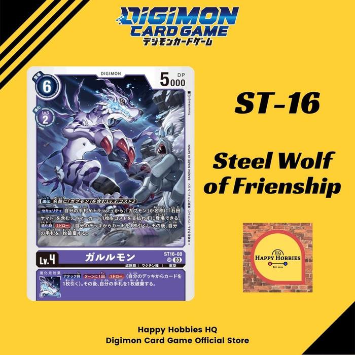 Jual Digimon Card Game ST16-08 Garurumon Super Rare - Kota Surabaya - Happy Hobbies HQ SUB ...