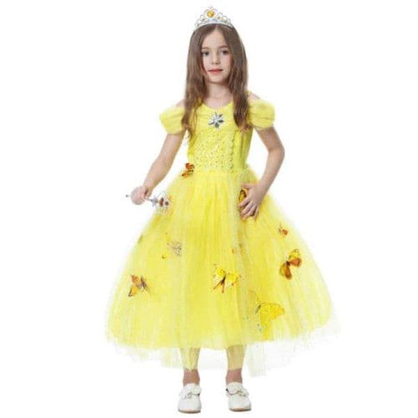 Jual Dress Baju Kostum Gaun Princess Putri Cinderella Kuning Tangan ...