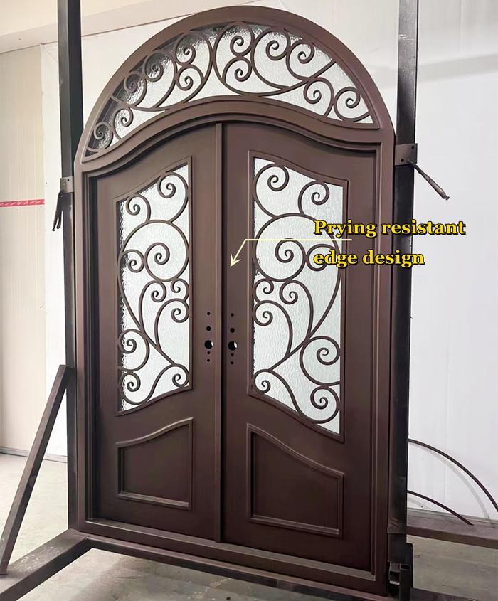 Jual Desain Pintu Masuk Besi Cor Galvanis Modern Keamanan Pintu Besi ...