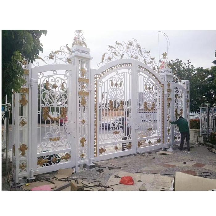 Jual Gerbang Taman Kualitas Tinggi Model Logam Galvanis Gerbang Besi ...