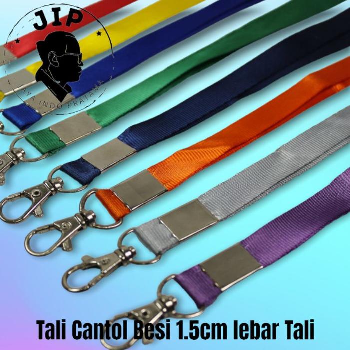 Jual Tali ID Card Lanyard Cantol Kait Besi Name Tag Keplek Sekolah ...