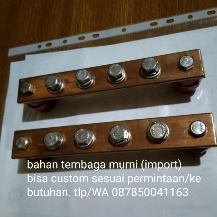 Jual busbar tembaga 5mm x 30mm x 200mm - busbar grounding - Jakarta ...