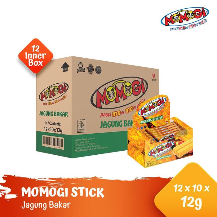 Jual Momogi Stick Jagung Bakar 12gr (1 Karton @ 12 Box) - Kab. Bogor - Momogi Snack Official ...