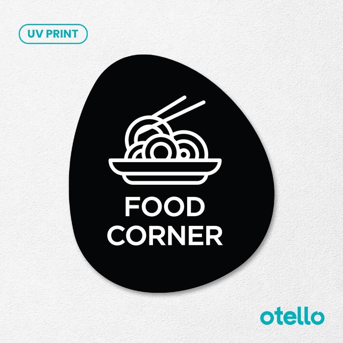 Jual Food Corner Signage Board Akrilik Tempel Dinding Papan Acrylic ...