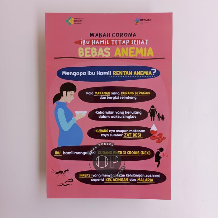 Jual Poster Ibu Hami Sehat Bebas Anemia - Poster Anemia - Kurang Darah - Kab. Magetan - Omah ...