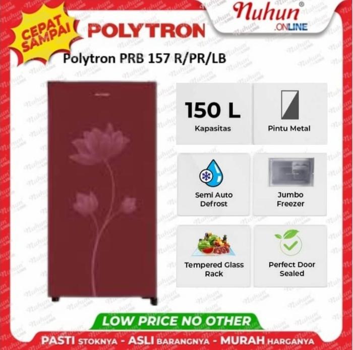 Jual Kulkas 1 Pintu Polytron PRB 157 Original Pabrik Garansi Resmi ...