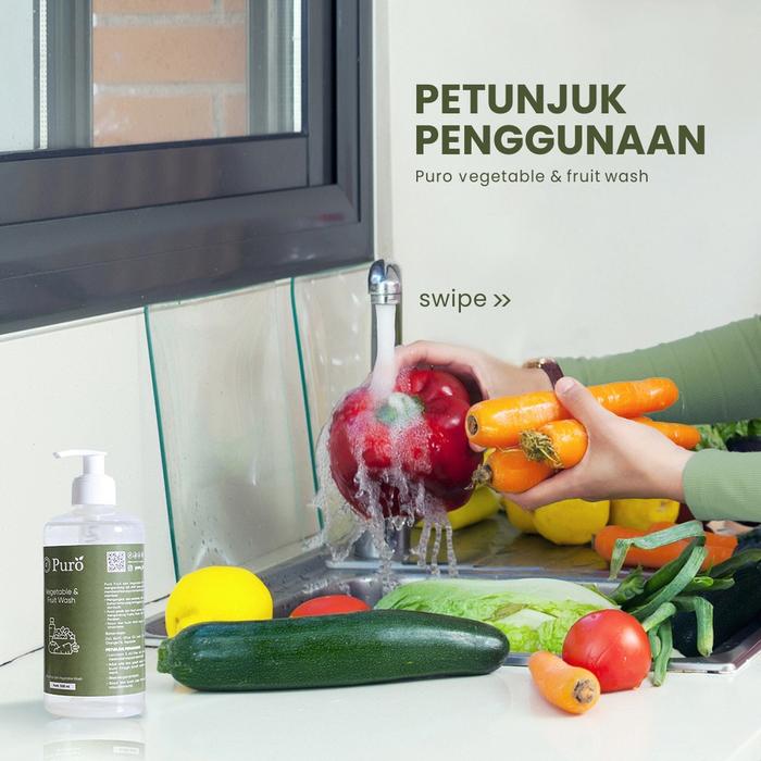 Jual Puro Fruit & Vegetable Wash / Pencuci Buah Dan Sayuran 250 Ml Di ...