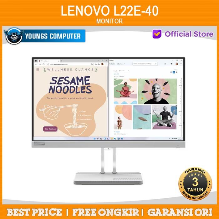 Promo LED Monitor Lenovo L22e-40 22" FHD VA 4ms 75Hz HDMI VGA VESA ...