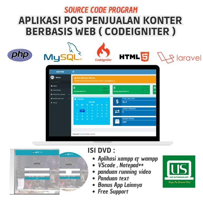 Jual ew1486 source code aplikasi pos penjualan konter berbasis web - Kota Yogyakarta ...
