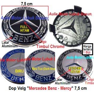 Jual dop center roda as velg oem lambang logo mercedes benz mercy kaki ...