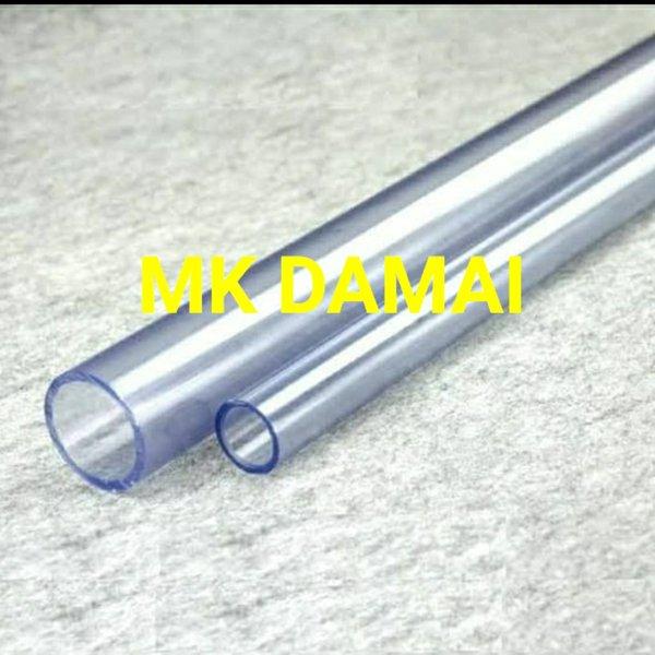 Jual Pipa pvc bening 0.50 inch x 100cm - Pipa pvc clear transparan sch ...