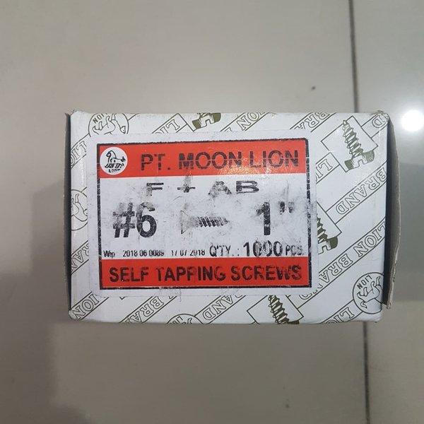 Jual Jual 1000 PCS 6 x 1 inch MOON LION Screw Sekrup Skrup Kayu 1 DUS ...