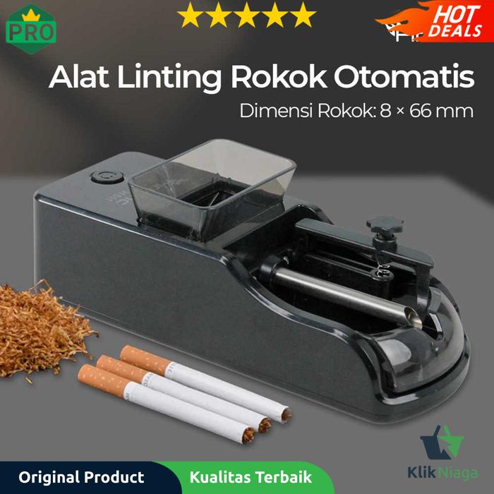 Promo Alat Linting Rokok Elektrik Otomatis Rol Penggulung Rokok 8mm x ...