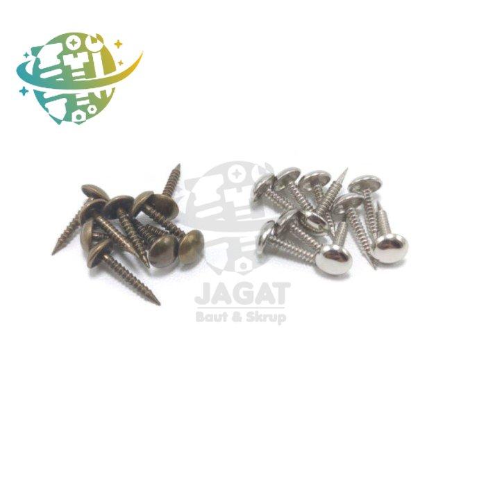 Jual Paku payung antik 6mm (10pc) A.P01 Paku furniture patu sofa hias ...