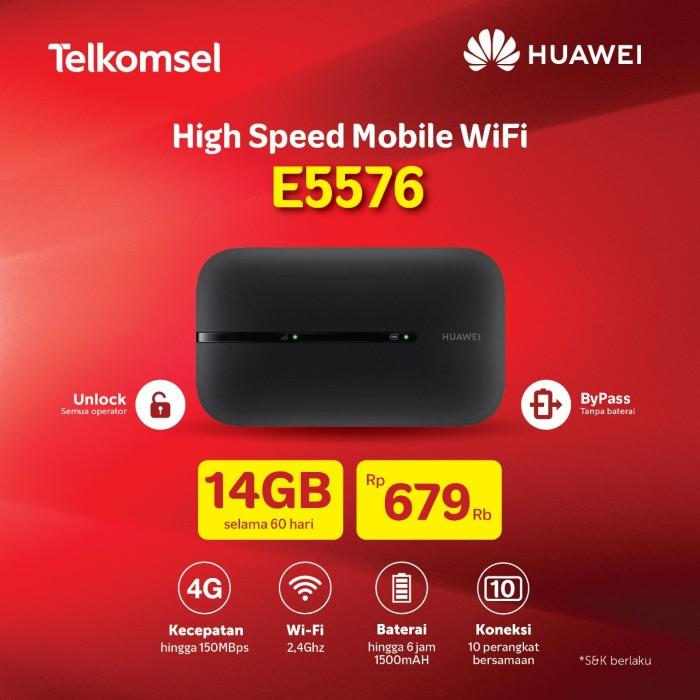 Jual Mifi Router Modem Wifi 4G Huawei E5576 Telkomsel Unlocked Free ...
