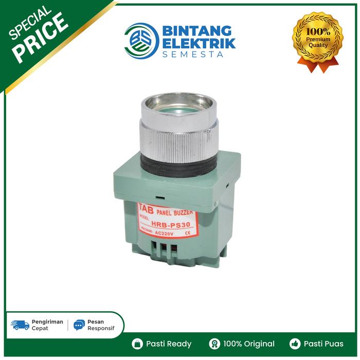 Jual Panel Buzzer 30mm Bell TET 220V AC HRB - PS30 - Jakarta Barat ...