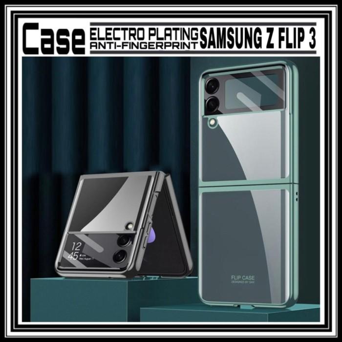Jual Samsung Galaxy Z Flip 3 Flip3 5G Case Electro Plating Hard Casing ...