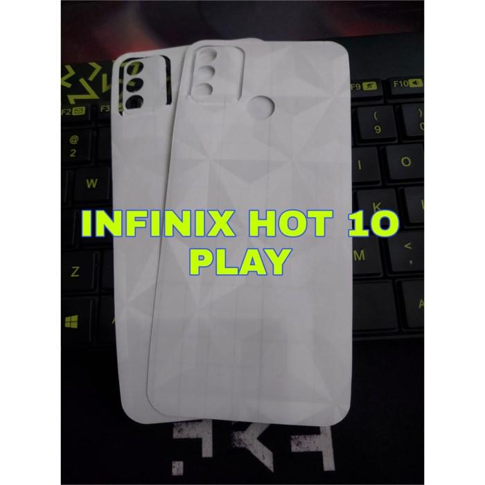 Jual Skin Carbon INFINIX HOT 10 PLAY Sticker Carbon DIAMOND Garskin ...
